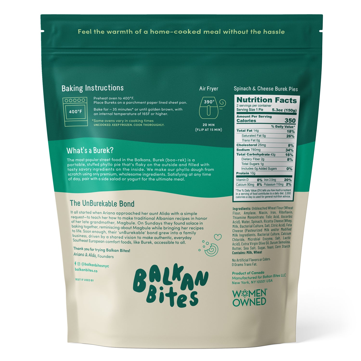 Shop our ready to bake, frozen Burek - Balkan Bites